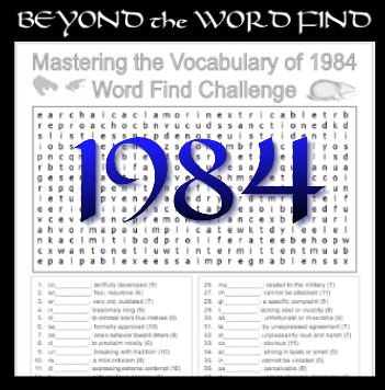 1984 - Prereading Vocabulary Puzzle, Quiz, Worksheet, Test - NO PREP ...