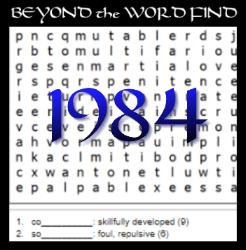 1984 - Prereading Vocabulary Puzzle, Quiz, Worksheet, Test - NO PREP ...