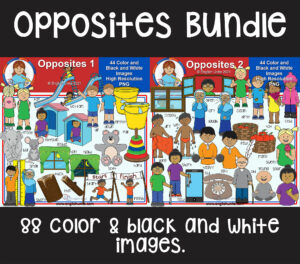 Clip Art - Antonyms/Opposites Bundle | Made By Teachers