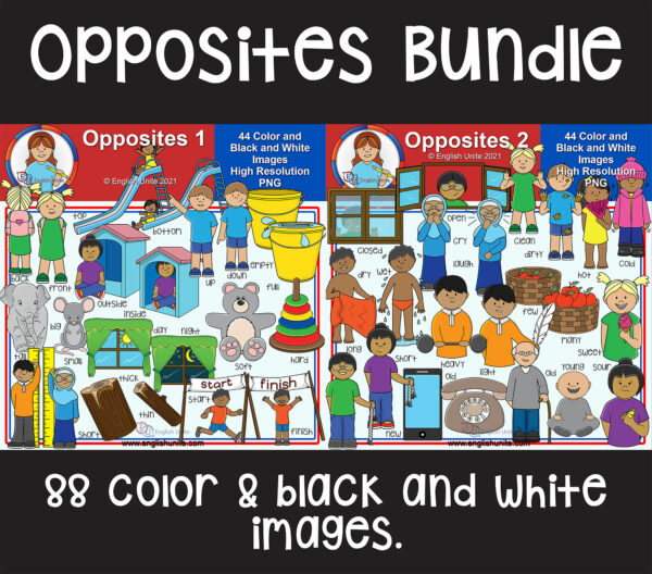Clip Art - Antonyms/Opposites Bundle | Made By Teachers