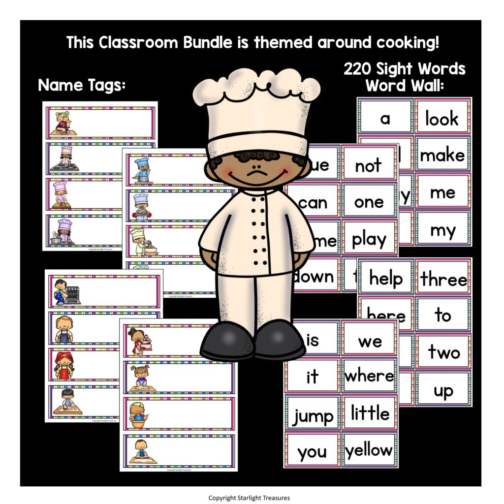 Classroom Decor Pack - Cooking/Baking Theme | Made By Teachers