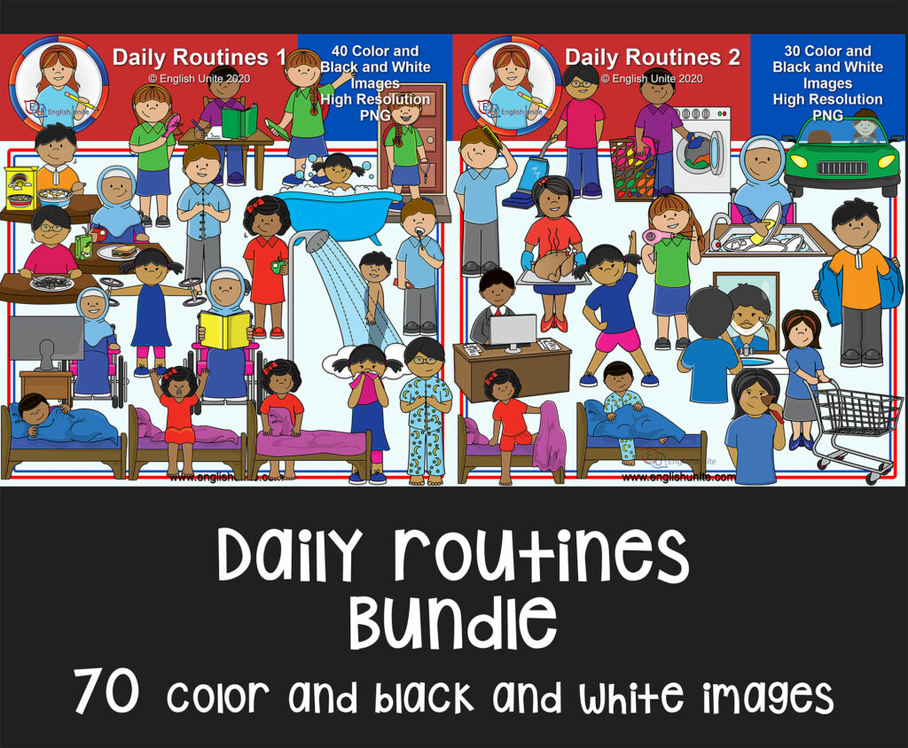 Clip Art - Daily Routines Bundle | Made By Teachers