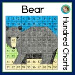 Bears 100s Chart | Hundreds Charts | 100 Chart Panda Polar Brown and ...