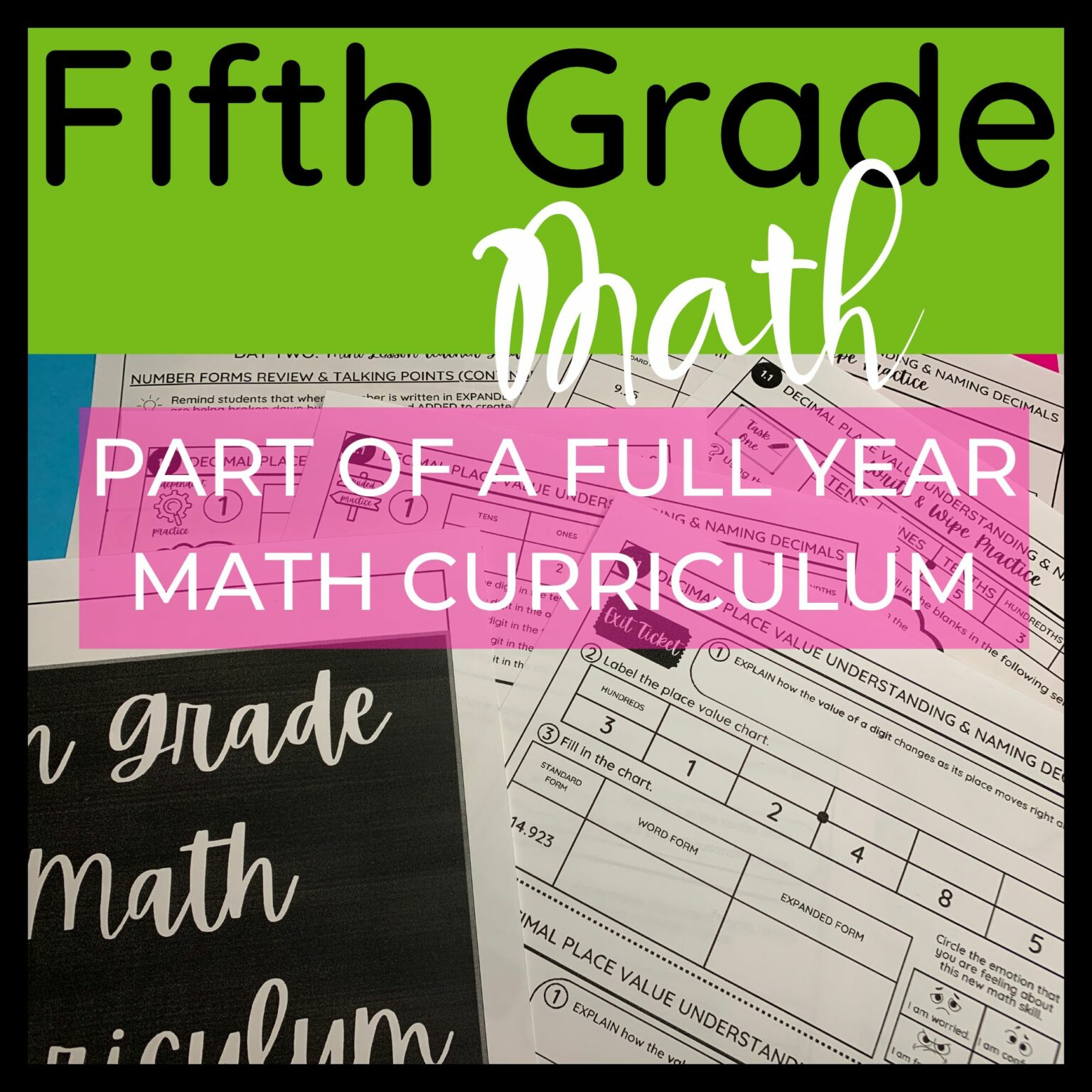 WHOLE NUMBER MULTIPLICATION DIVISION 5th Grade Math Unit 2 Bundle