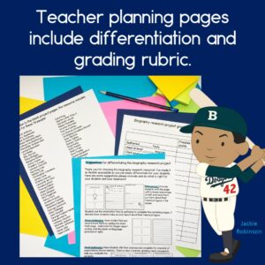Biography Research Project Graphic Organizers | 78 Differentiated ...