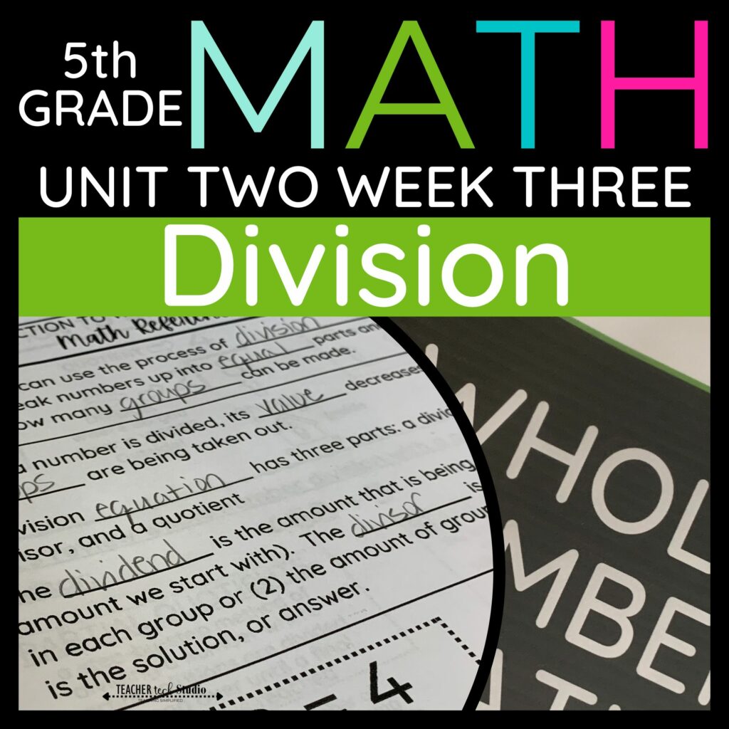 Whole Number Division 5th Grade Math Unit 2 Week 3 Lesson Bundle | Made ...
