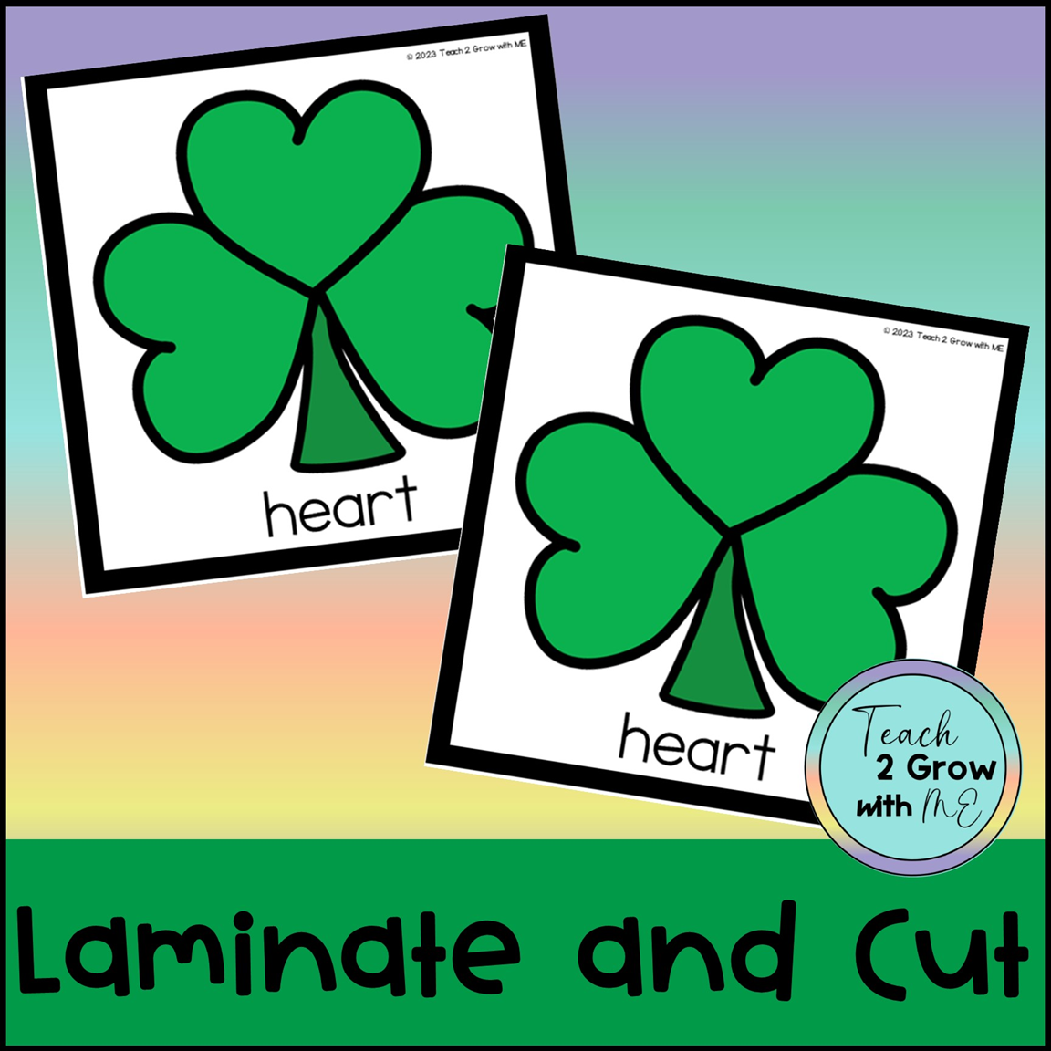 St. Patrick's Day Shapes Memory Match Large Floor Game for PreK-1st ...