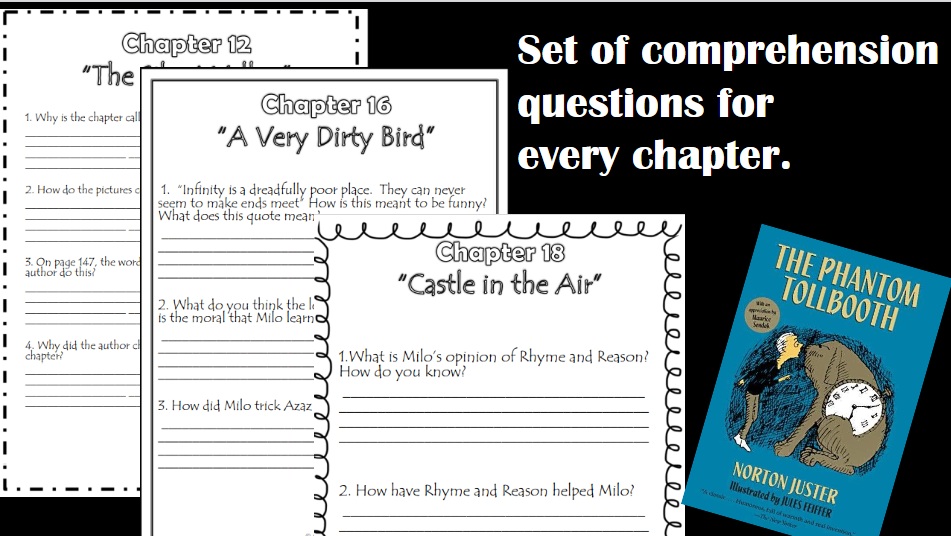 The Phantom Tollbooth comprehension questions and skill based ...