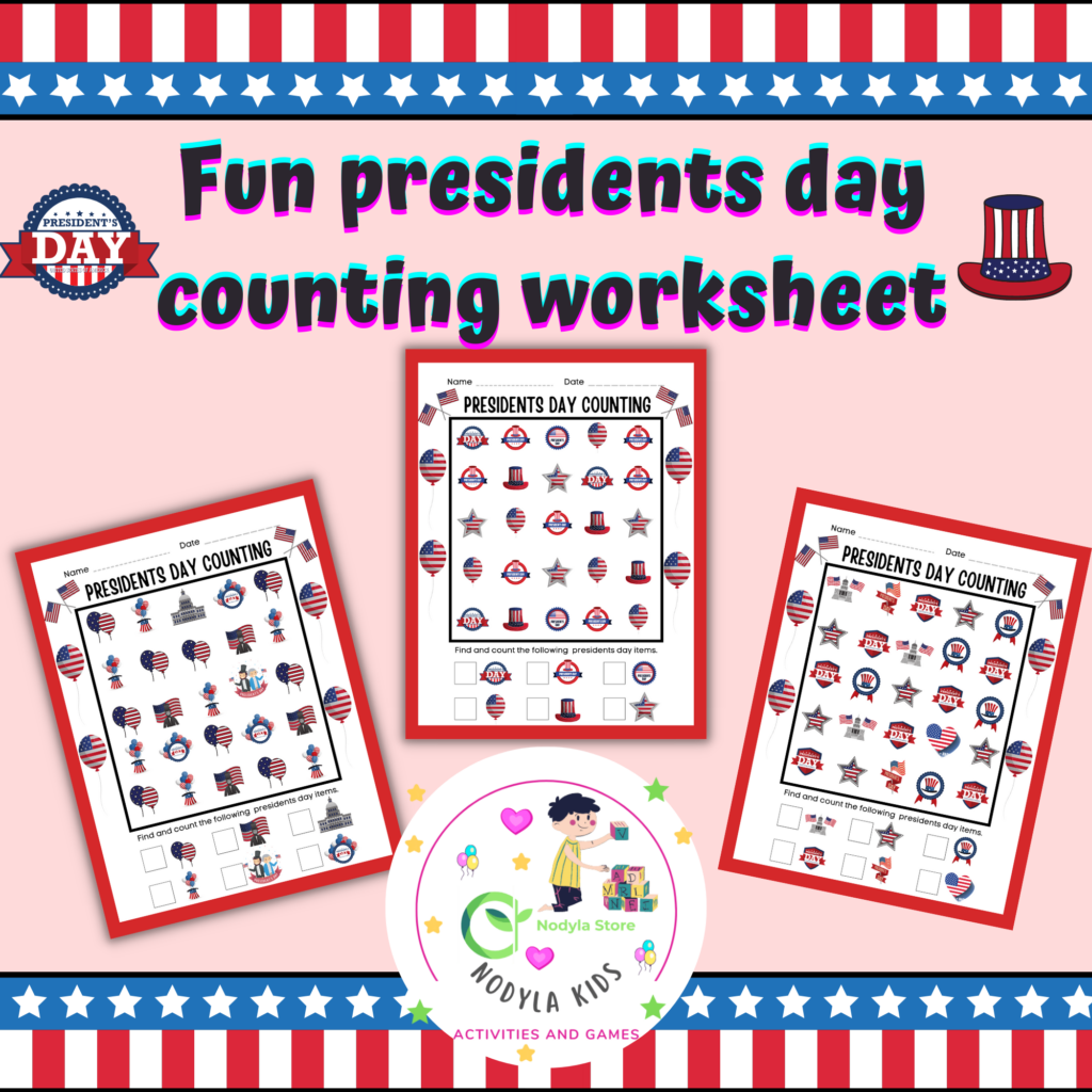 Fun presidents day counting worksheet | Made By Teachers