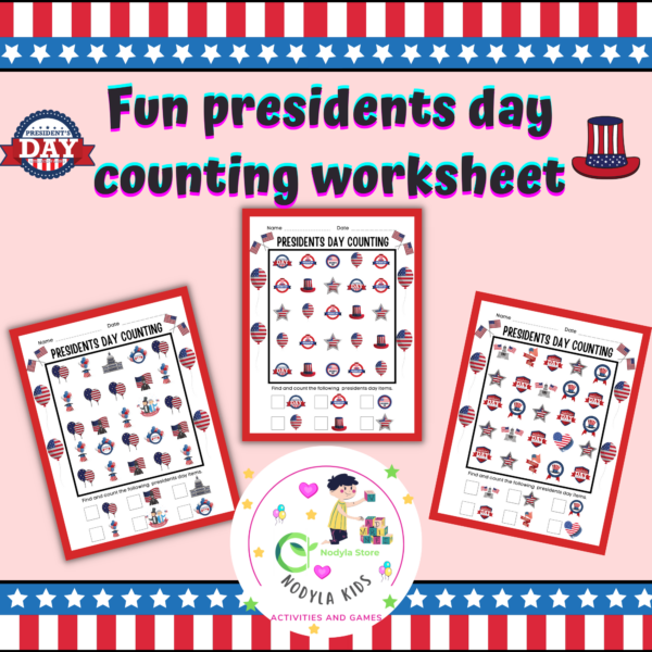 Fun presidents day counting worksheet | Made By Teachers