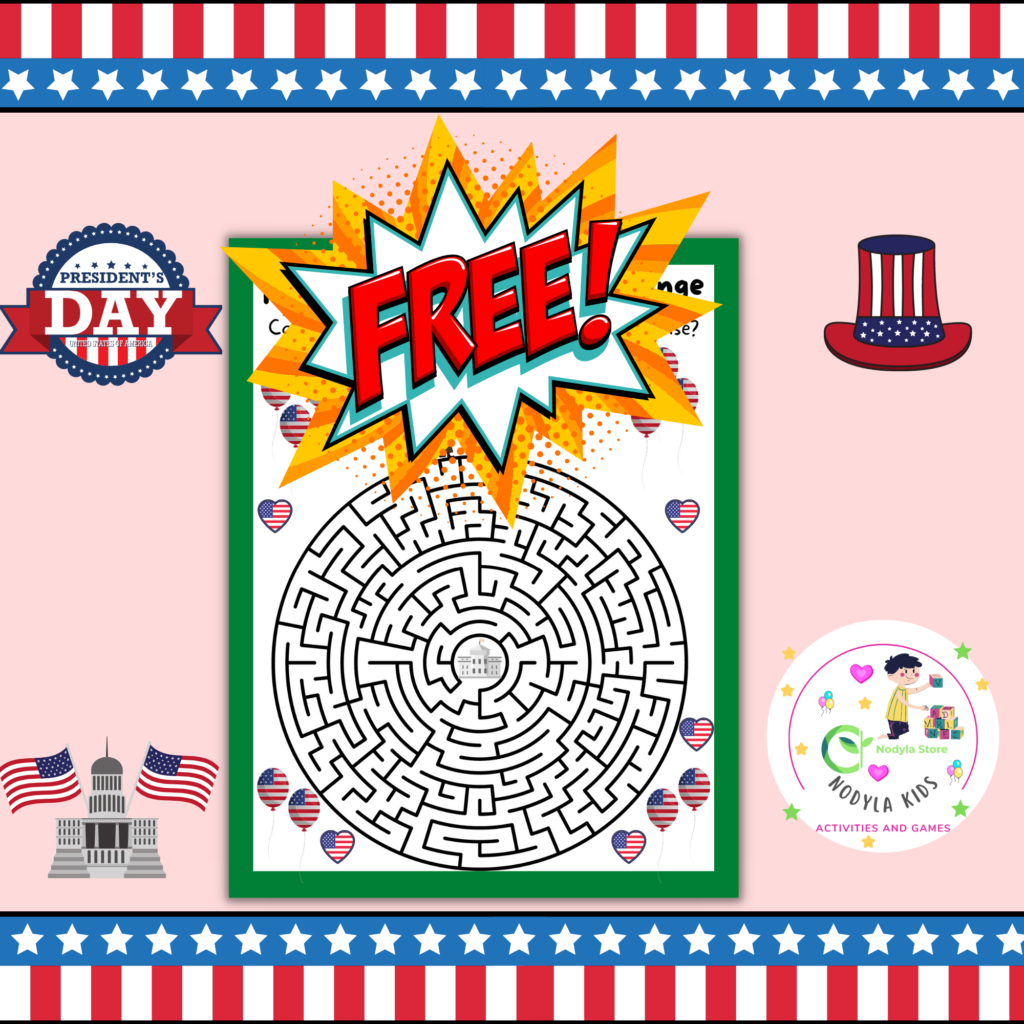 presidents day Maze Challenge - Free.pdf | Made By Teachers