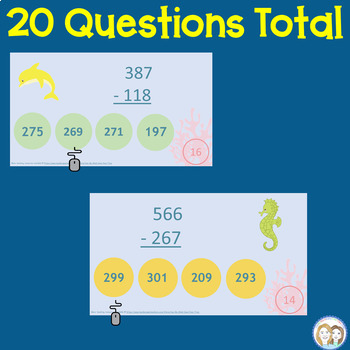 Math Fun Worksheets and Video Game for 3rd Grade Subtraction Distance ...