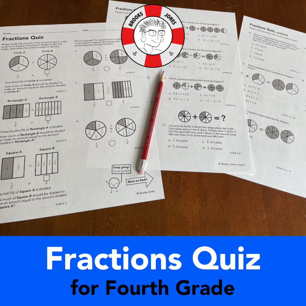 Fractions Quiz for Fourth Grade: 18 Questions | Made By Teachers