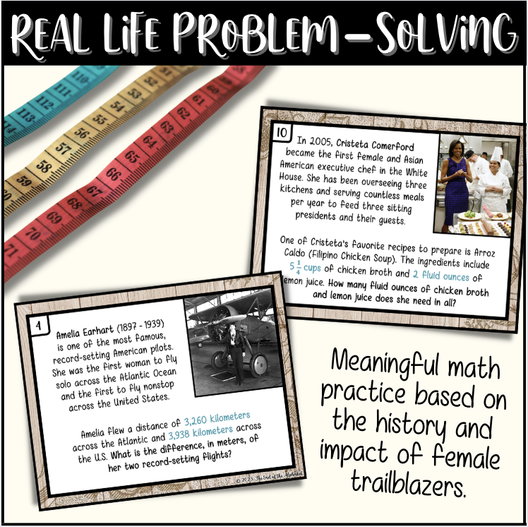 Multi-step Measurement Word Problems - 5th Grade Task Cards & Slides ...