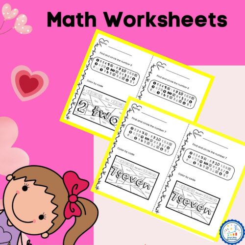 Valentine's Day Math Worksheets. NO PREP Math Activities PreK ...