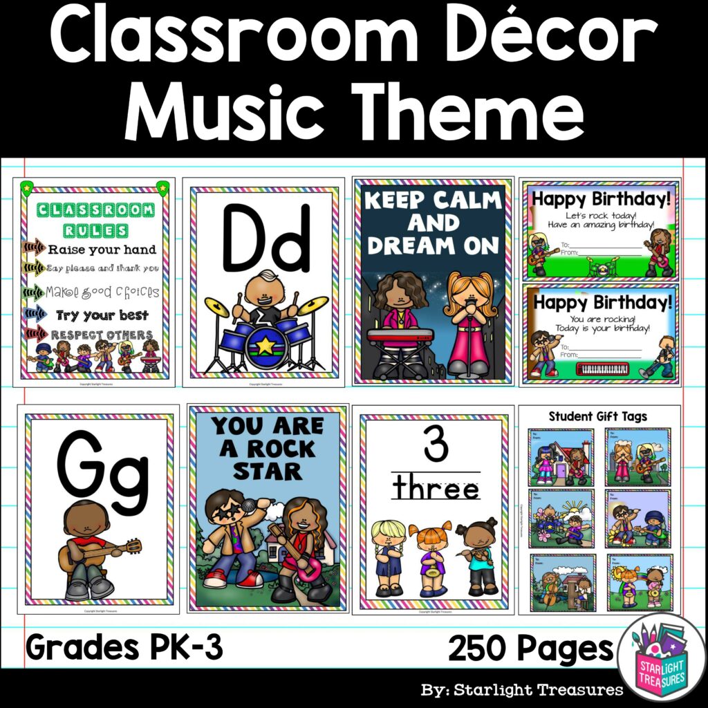 Classroom Decor Pack - Music Theme | Made By Teachers