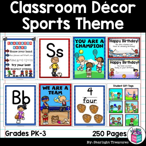 Classroom Decor Pack - Sports Theme | Made By Teachers