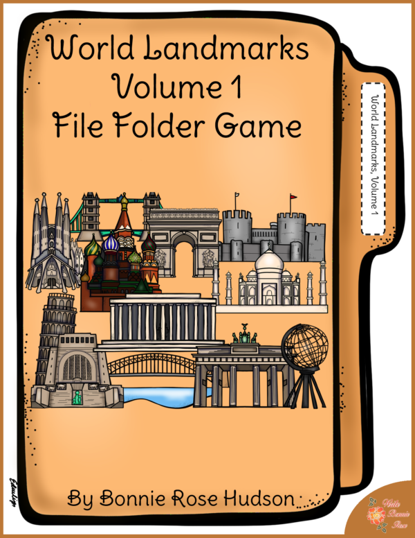 World Landmarks Volume 1 File Folder Game | Made By Teachers