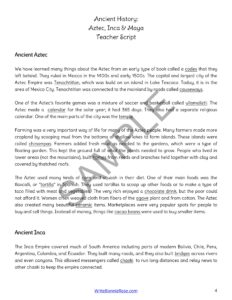 Ancient History: Aztec, Inca & Maya File Folder Game | Made By Teachers