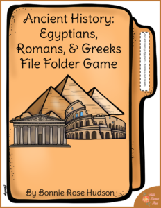 Ancient History: Egyptians, Romans, and Greeks File Folder Game | Made ...