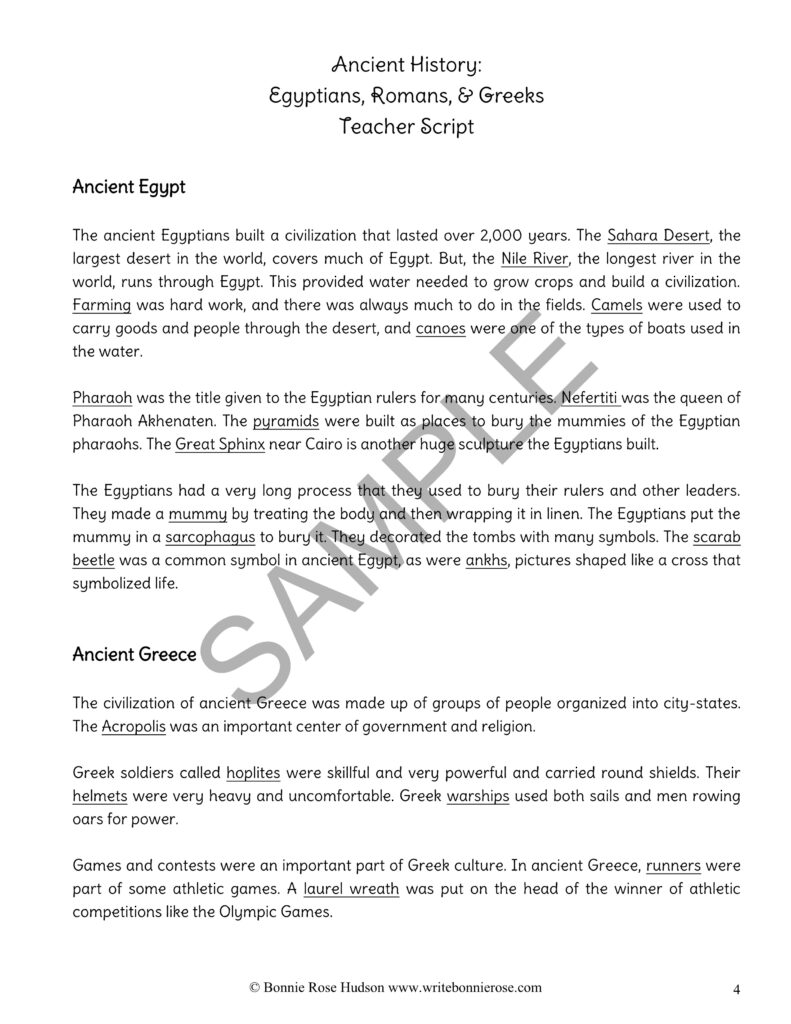 Ancient History: Egyptians, Romans, and Greeks File Folder Game | Made ...