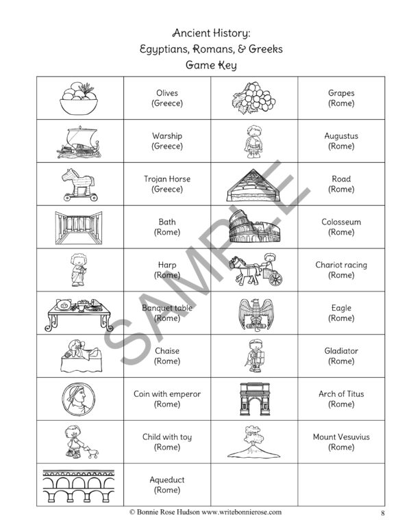Ancient History: Egyptians, Romans, and Greeks File Folder Game | Made ...