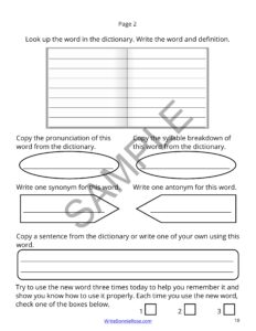 Vocabulary Journal Templates | Made By Teachers