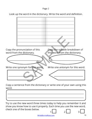 Vocabulary Journal Templates | Made By Teachers