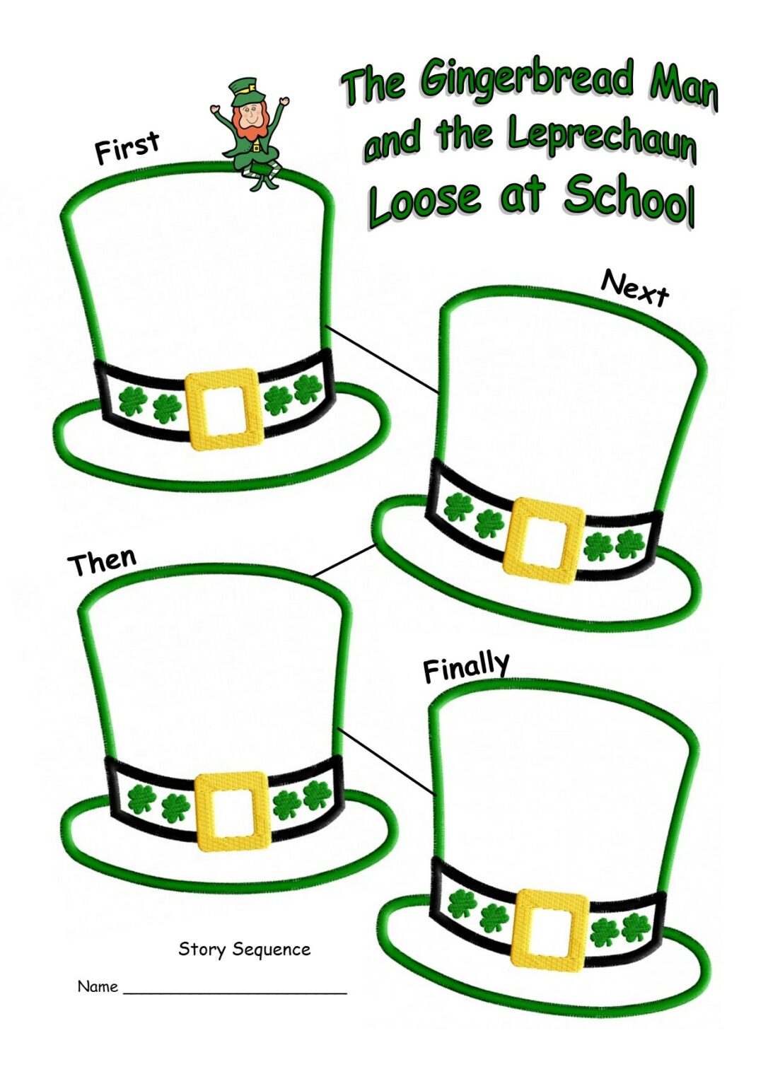 The Gingerbread Man & the Leprechaun Loose at School Comprehension ...