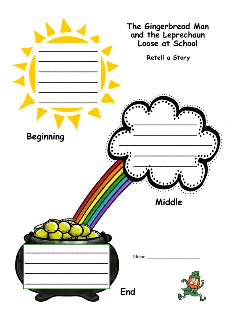 The Gingerbread Man & the Leprechaun Loose at School Comprehension ...