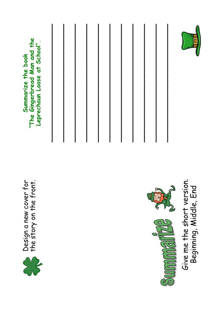 The Gingerbread Man & the Leprechaun Loose at School Comprehension ...