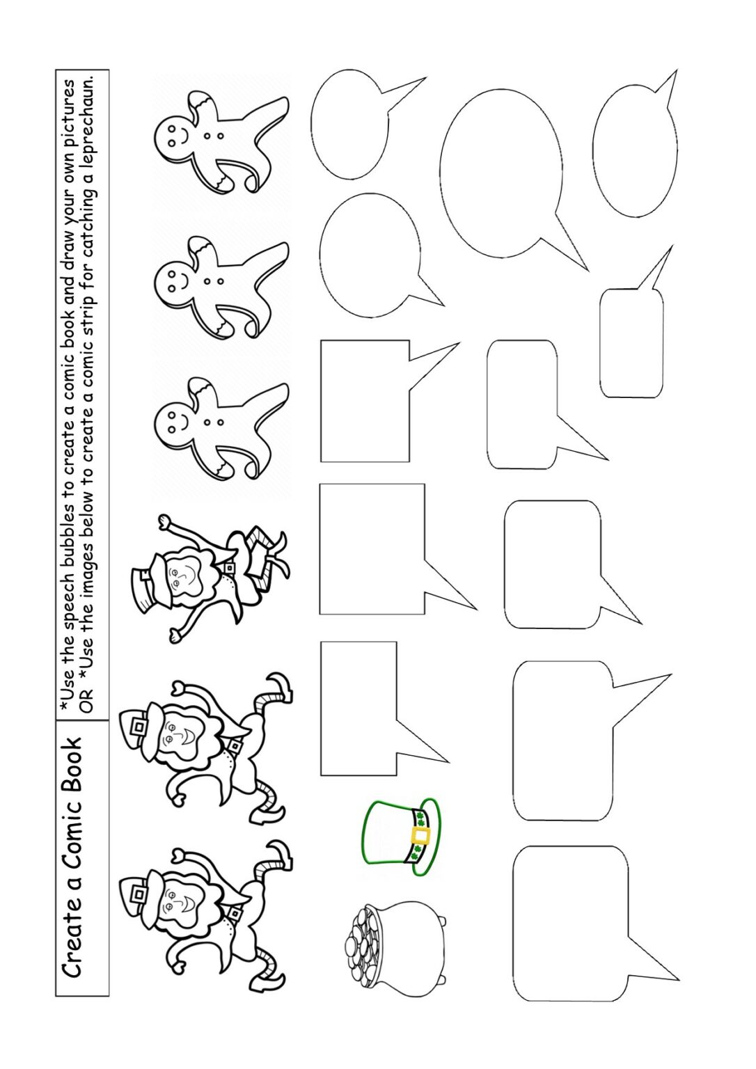 The Gingerbread Man & the Leprechaun Loose at School Comprehension ...