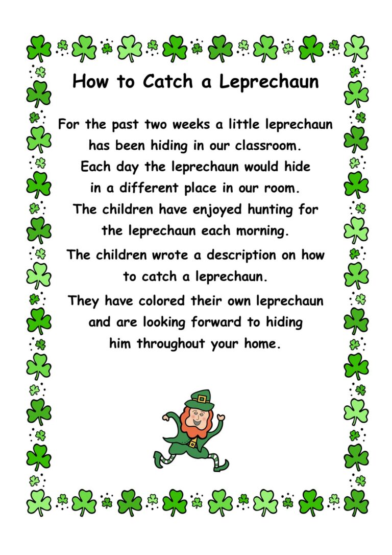 The Gingerbread Man & the Leprechaun Loose at School Comprehension ...