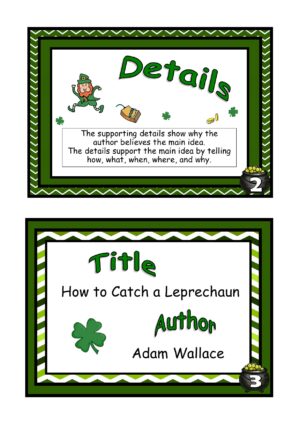 How to Catch a Leprechaun Main Idea Retell Summarize Vocabulary | Made ...
