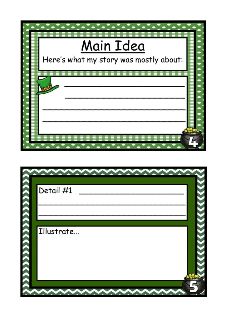 How to Catch a Leprechaun Main Idea Retell Summarize Vocabulary | Made ...