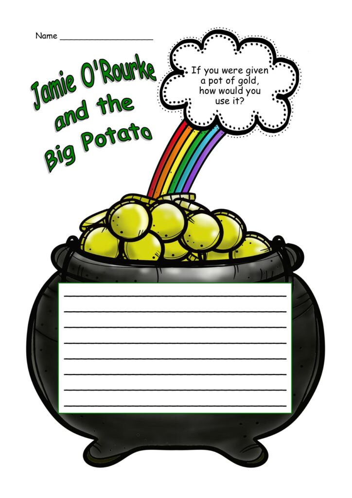 Jamie O'Rourke and the Big Potato Retell Main Idea Sequence Summarize ...