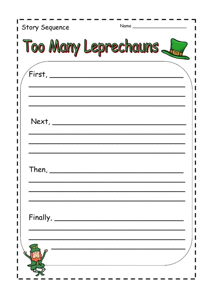 Too Many Leprechauns Main Idea Sequence Retell Summarize | Made By Teachers