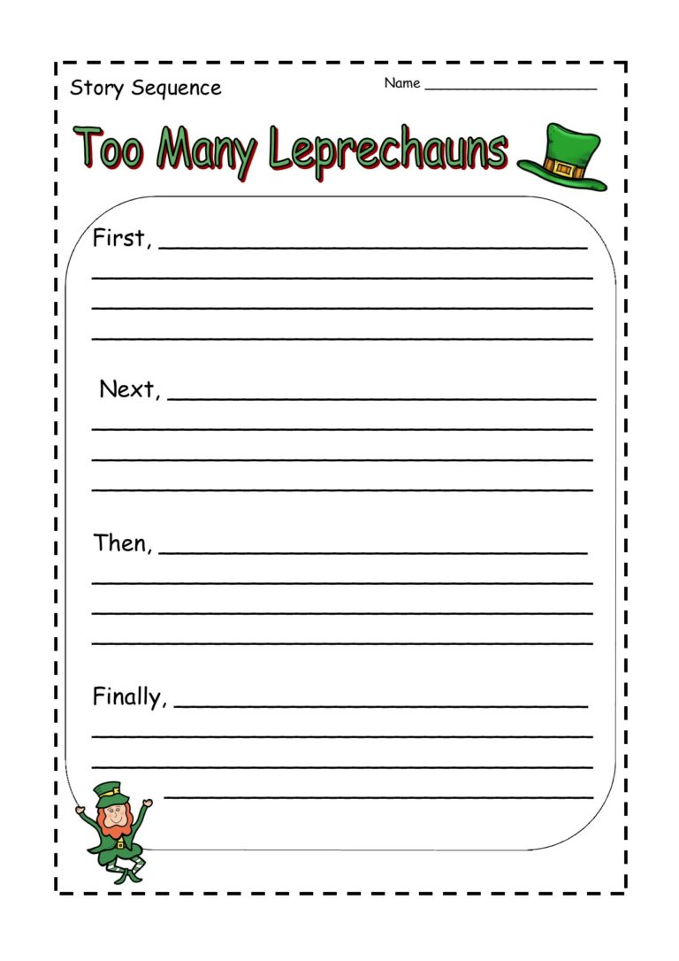 Too Many Leprechauns Main Idea Sequence Retell Summarize | Made By Teachers