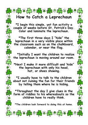 Too Many Leprechauns Main Idea Sequence Retell Summarize | Made By Teachers