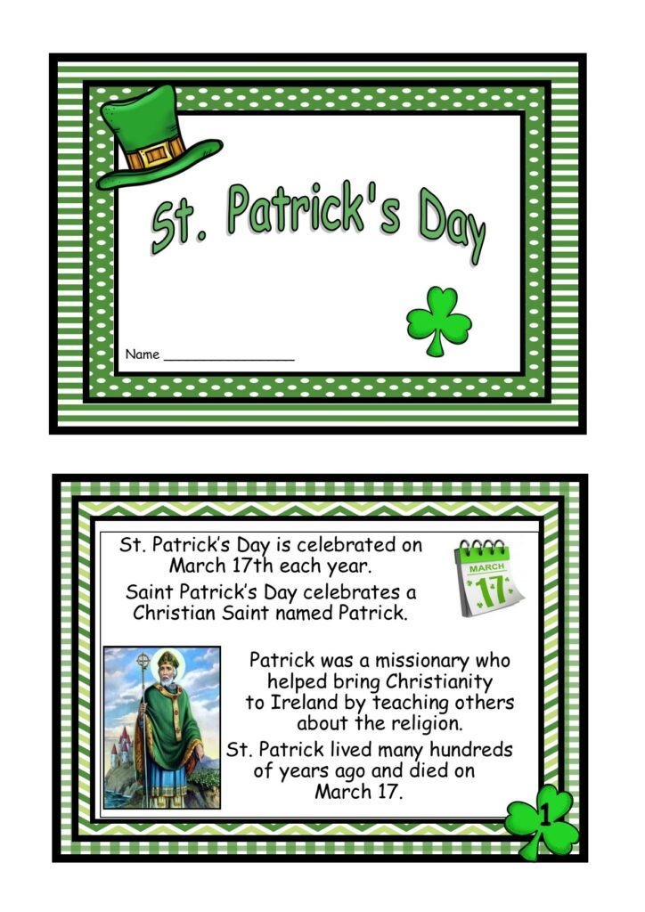 St. Patrick's Day Fun Facts Mini Book | Made By Teachers