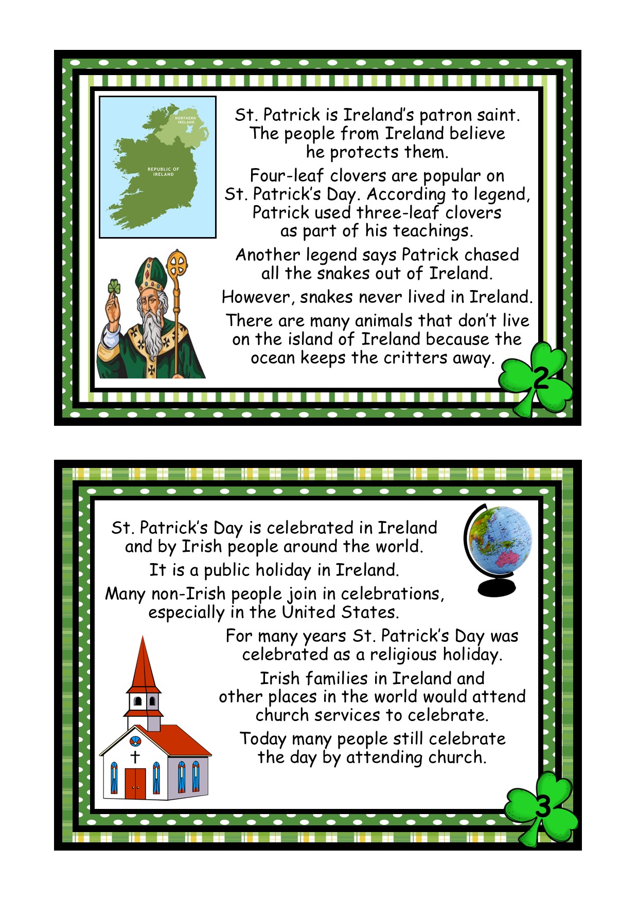St. Patrick's Day Fun Facts Mini Book | Made By Teachers