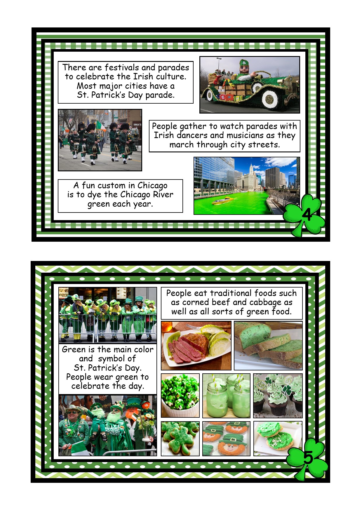 St. Patrick's Day Fun Facts Mini Book | Made By Teachers