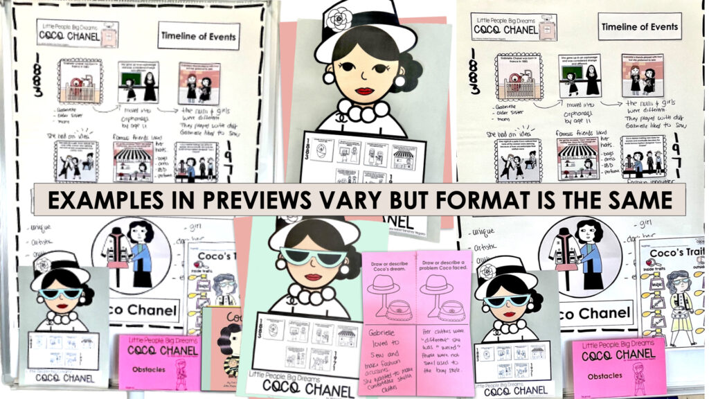 Coco Chanel Little People Big Dreams Read Aloud Activities + Timeline ...