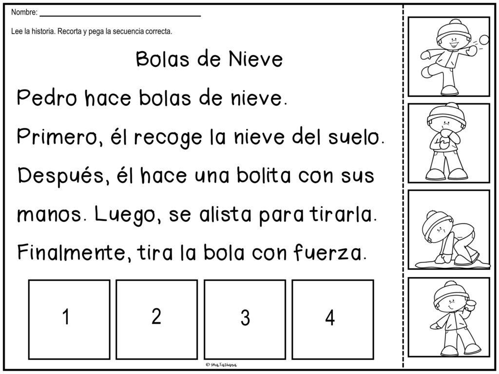 Ordenando Historias por Secuencia | Comprension de Lectura | Spanish ...
