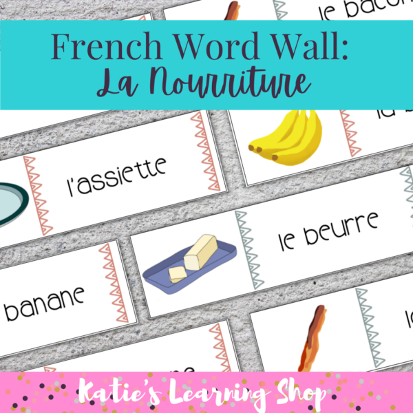 French Word Wall: La Nourriture | Food | Made By Teachers