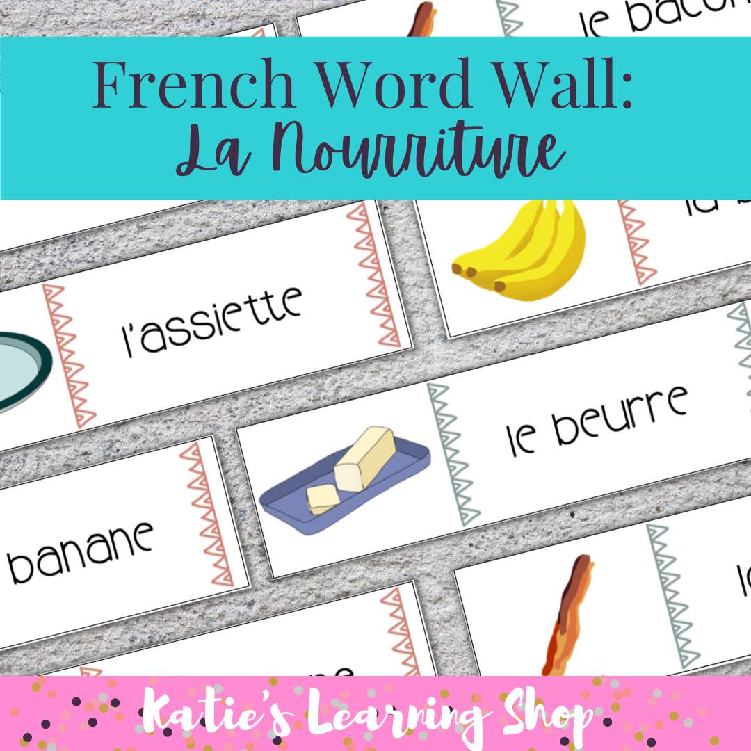 French Word Wall: La Nourriture | Food | Made By Teachers