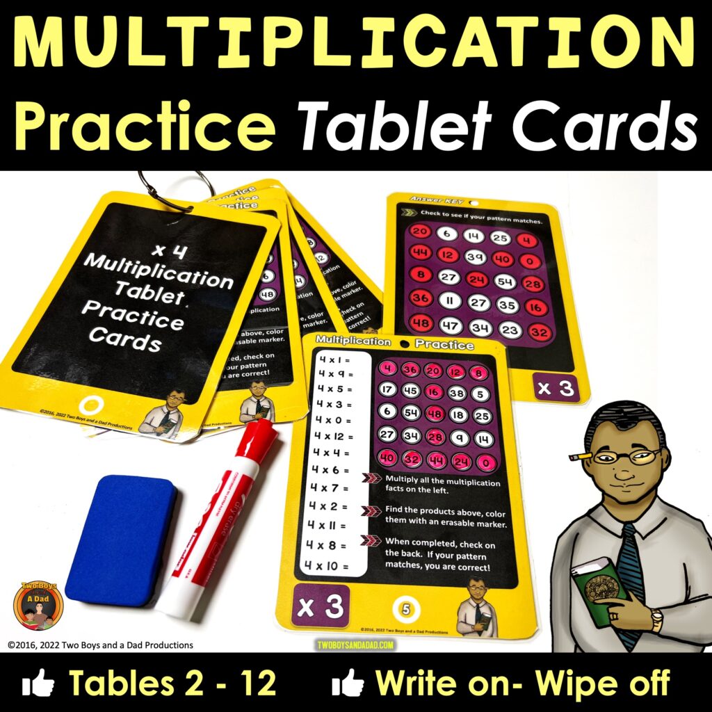 Multiplication Facts Practice Cards | Made By Teachers