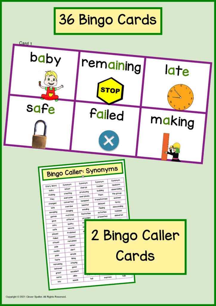 Synonyms and Antonyms Bingo Games & Flashcard Activities plus Bonus ...