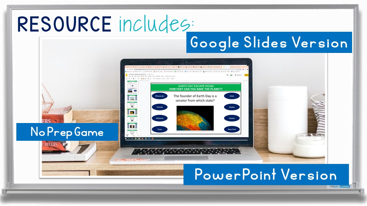 Earth Day Escape Room - PowerPoint and Google Slides Versions | Made By ...