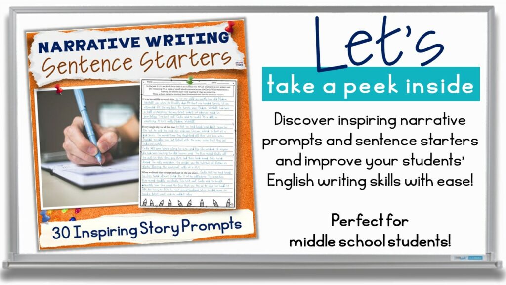 Narrative Writing Sentence Starters - Short Story Prompts With Rubric ...